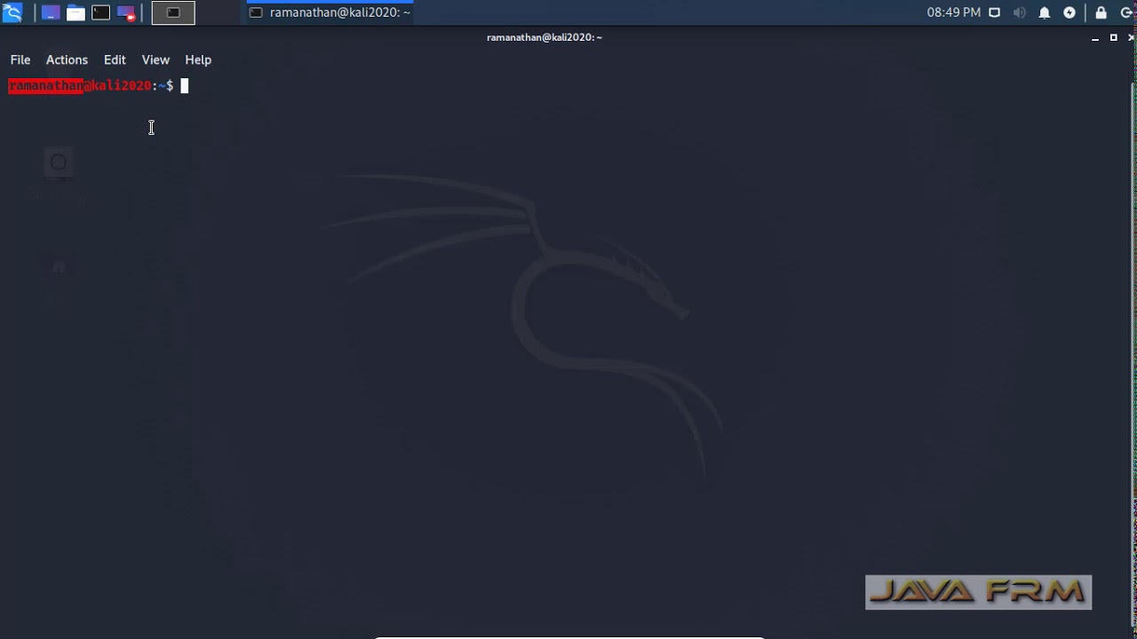 Kali Linux Basic Commands for beginners - whoami, who and pwd commands in Kali Linux - 1