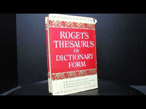 Roget's Thesaurus Dictionary Demo from Variety on a Budget