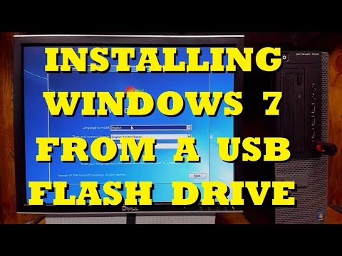 How to Install Windows 7 From a USB Flash Drive