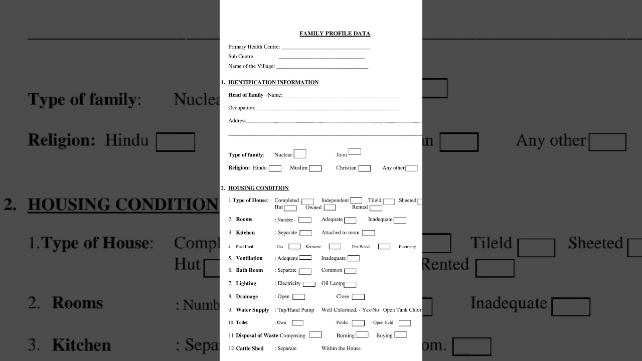 how to prepare family folder for nursing students