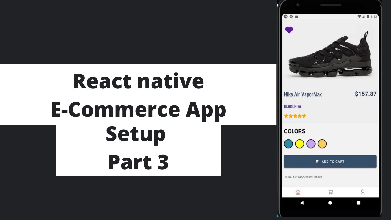 React Native Ecommerce App PART 3
