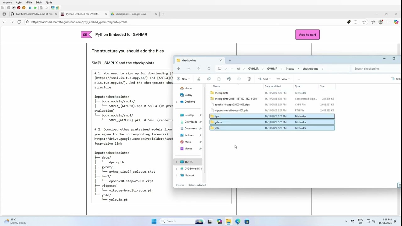 Mocap, locally, on your PC GVHMR Quick