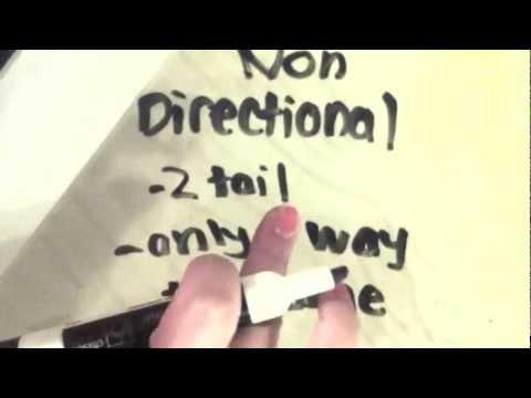 Directional vs Nondirectional Tests