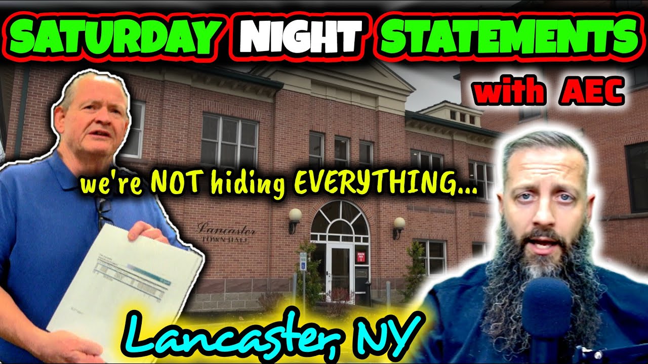 Saturday Night Statements with AEC!  LIVE