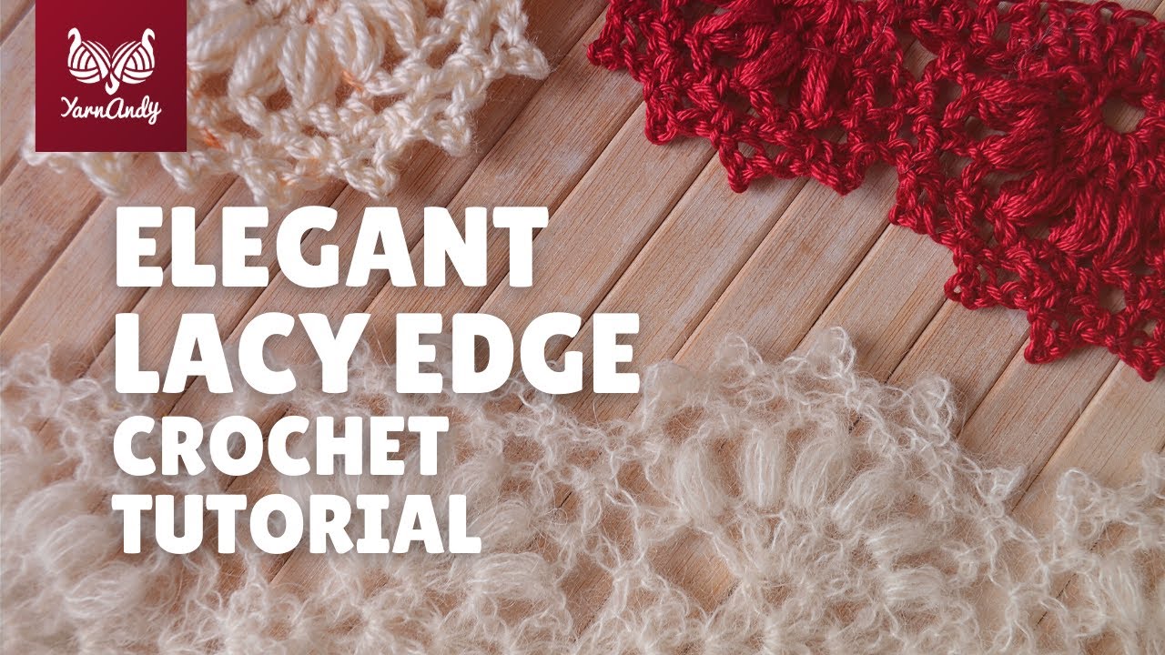 Crochet lace border, crochet edging pattern - full tutorial