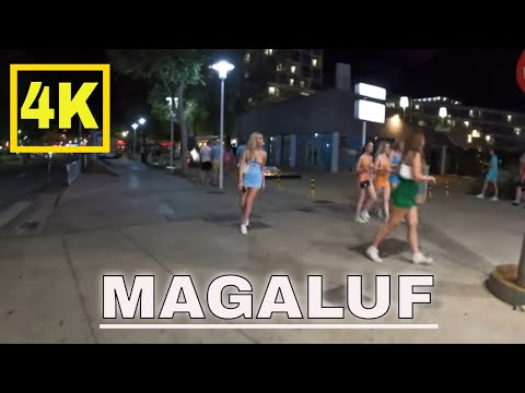 Magaluf Midnight Life | Night Life In Mallorca | Spain 2022 | 4k