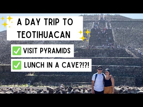 A DAY VISITING THE PYRAMIDS OF TEOTIHUACAN + LA GRUTA RESTAURANT | Mexico City, Mexico Travel Vlog