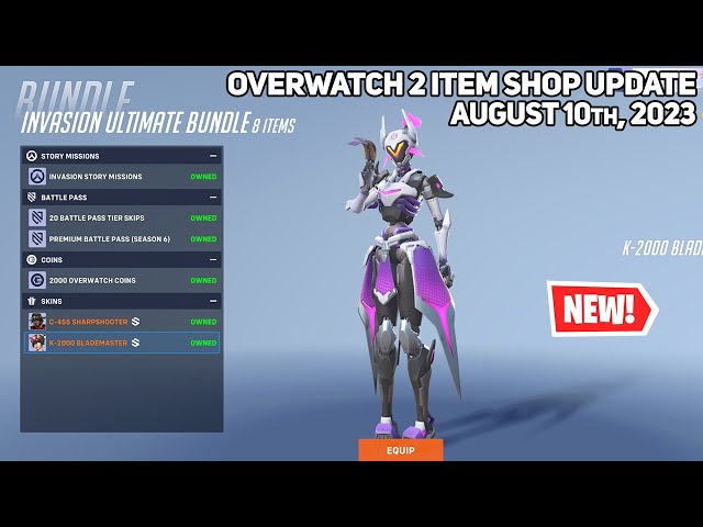 Overwatch 2 Item Shop rotation (August 10): Invasion Ultimate bundle ...