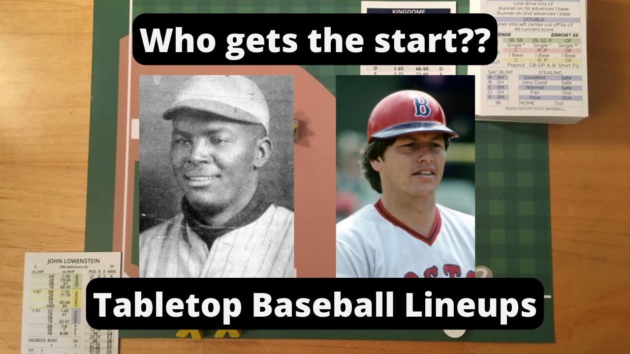 Setting Tabletop Baseball Lineups