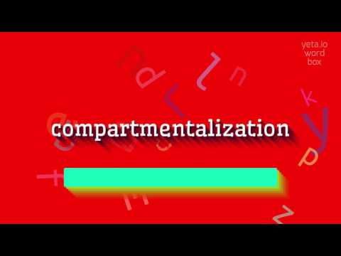 How to say "compartmentalization"! (High Quality Voices)