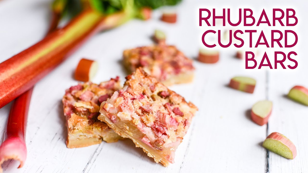 Rhubarb Custard Bars Recipe