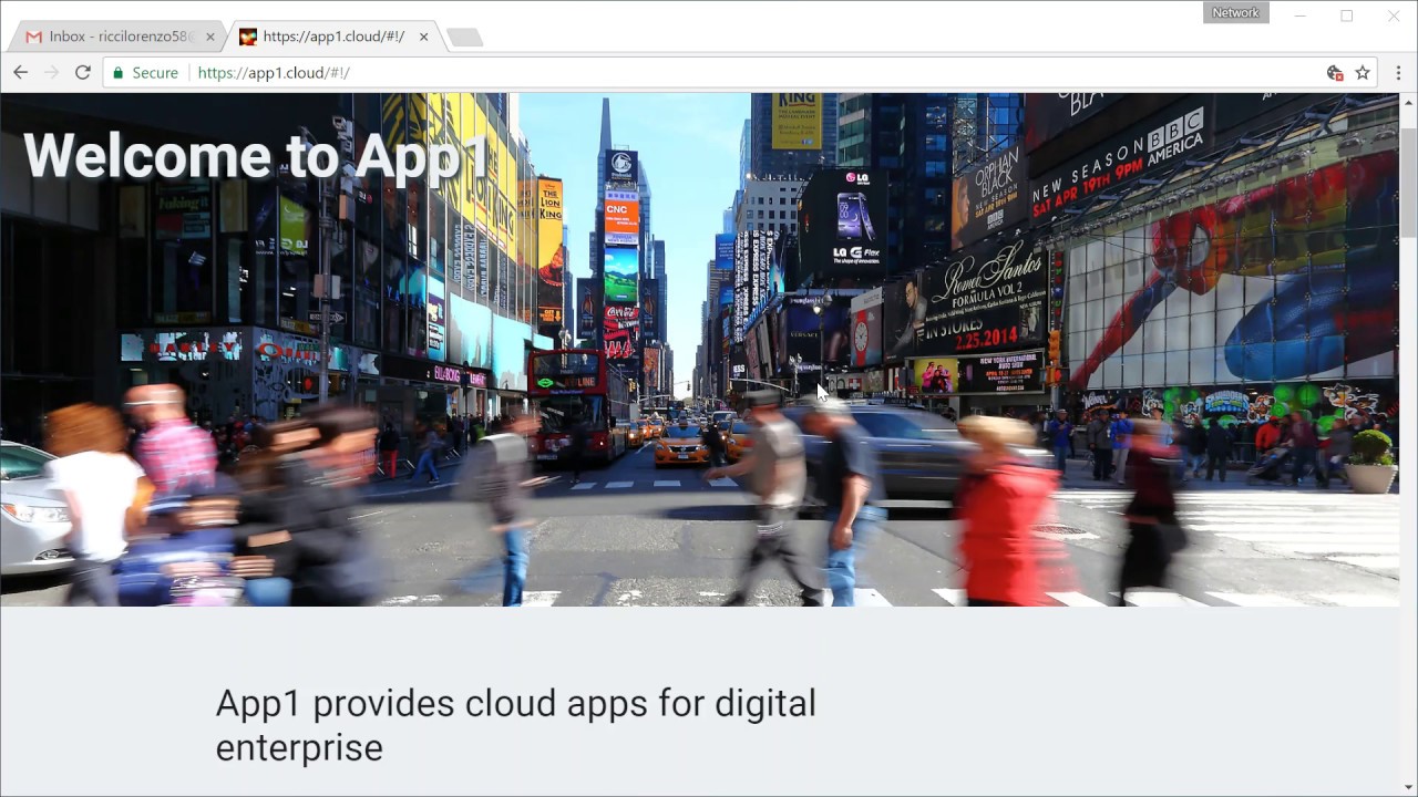'Contact Us' cloud app