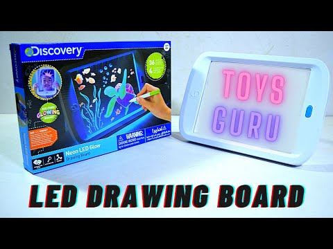 Discovery NEON LED GLow Drawing Board | Neon LED Board For Kids | Glowing LED Lights Board for Kids