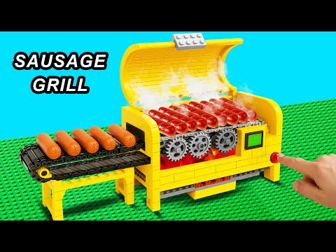 10 Genius Ways to Grill Sausages with LEGO Technic Automation!