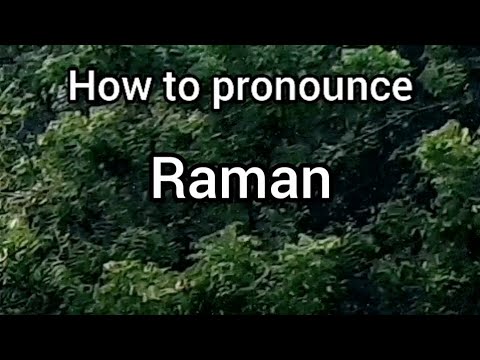How to Pronounce Raman