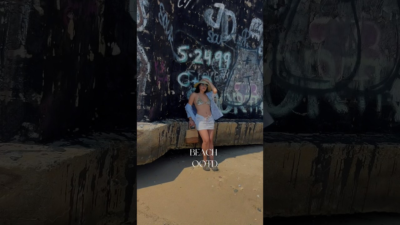 Resting Beach Face 🌞 #beachday #summer2025 #ootd #beachbody