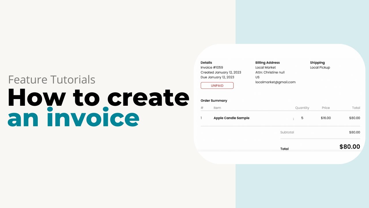 How to create an Invoice | Inventora Tutorial