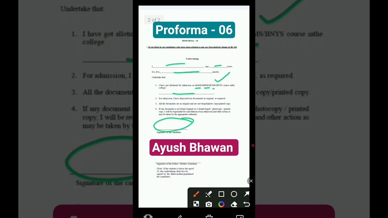 Proforma -06 Ayush Bhawan Reporting #ayush #counselling counselling