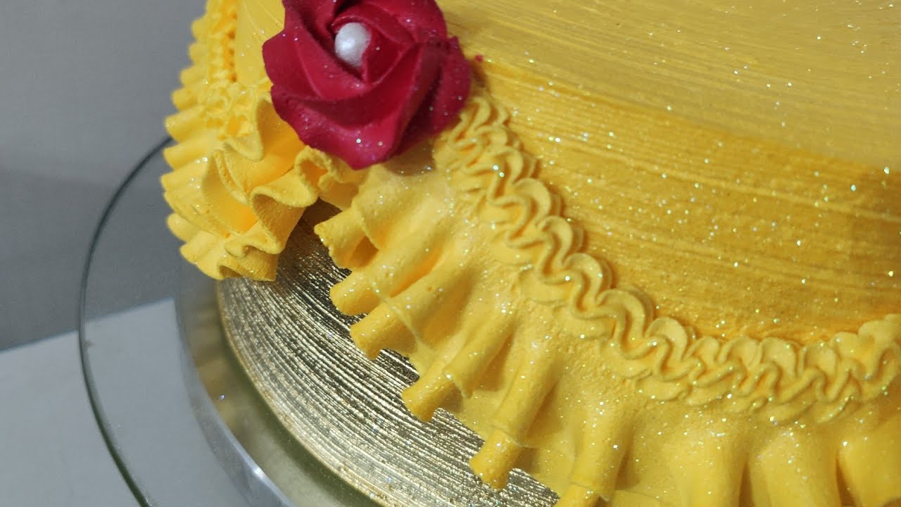 Cake Decoration - Beauty and the Beast | Learn how to make this beautiful ruffle - Tip 402 | Lore...