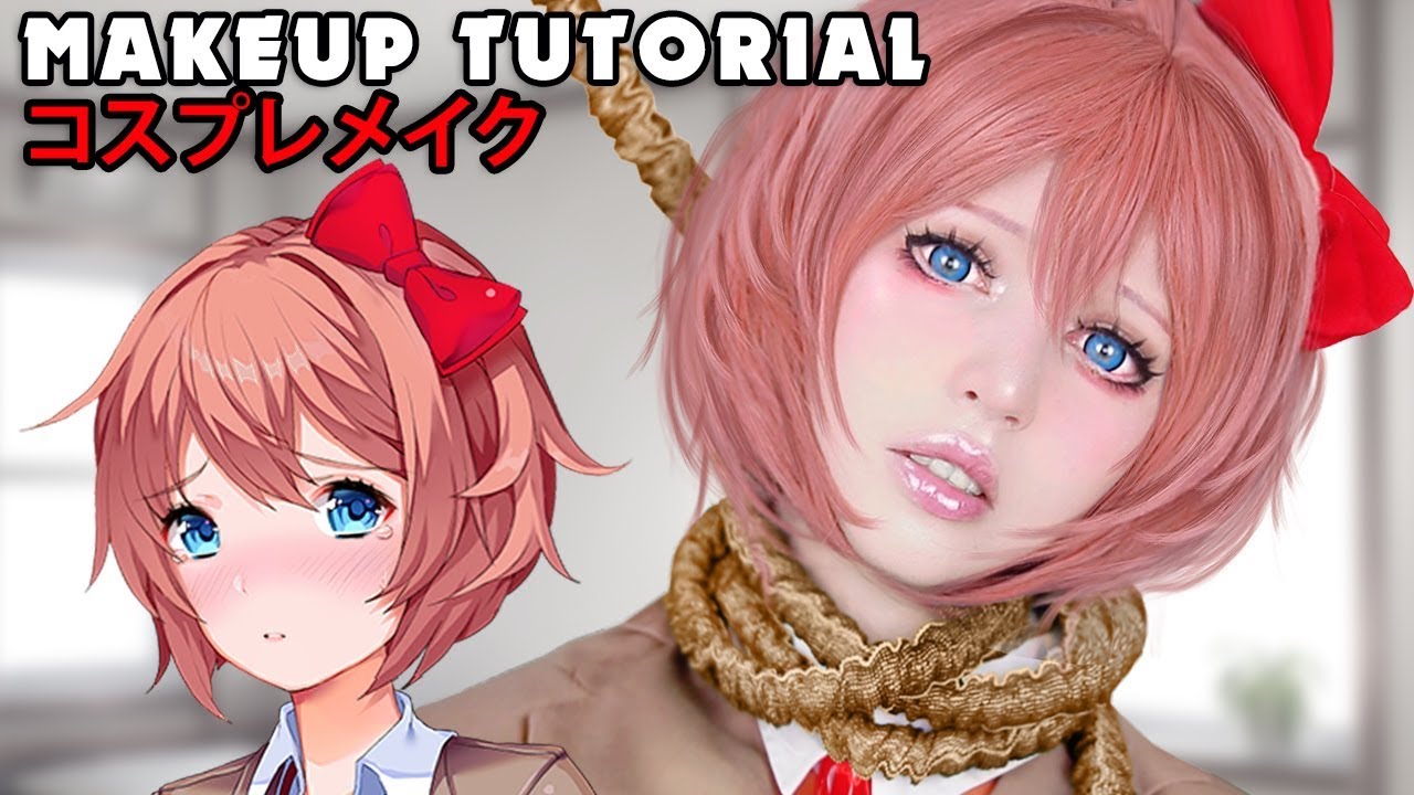 ☆ Sayori Cosplay Makeup Tutorial Doki Doki Literature Club ☆