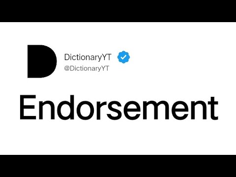 Endorsement Meaning in English