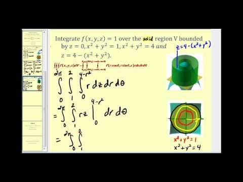 Triple Integrals Using Cylindrical Coordinates