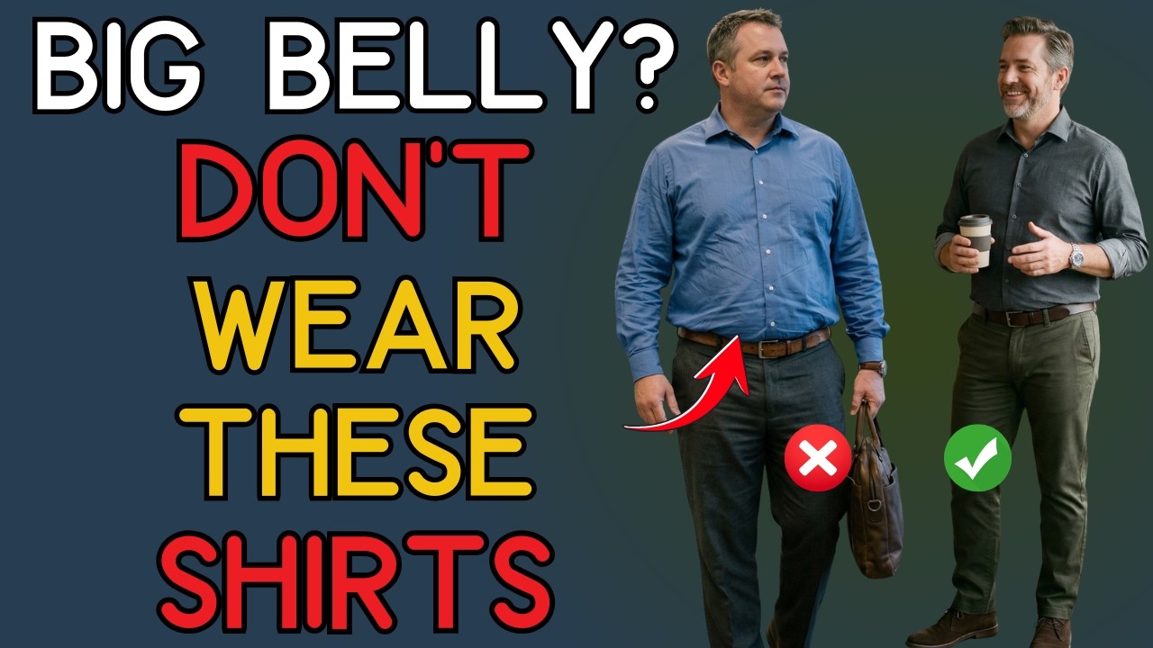 Men Over 40: How to Wear Dress Shirts With a Bigger Belly and Still Look Sharp | 40+ Men's Fashion