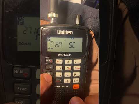 Uniden BC75XLT Scanner Demo on how to search the Service Band for Auto Racing (NASCAR)