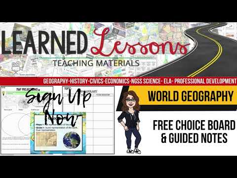 Free World Geography Resources for High School and Middle School Teachers