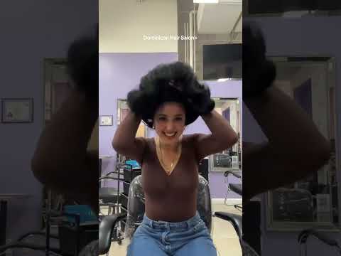 DOMINICAN HAIR STYLE!#hairsalon #dominicanrepublic #hair #hairstyle #beautysalon #curlyhairstyles