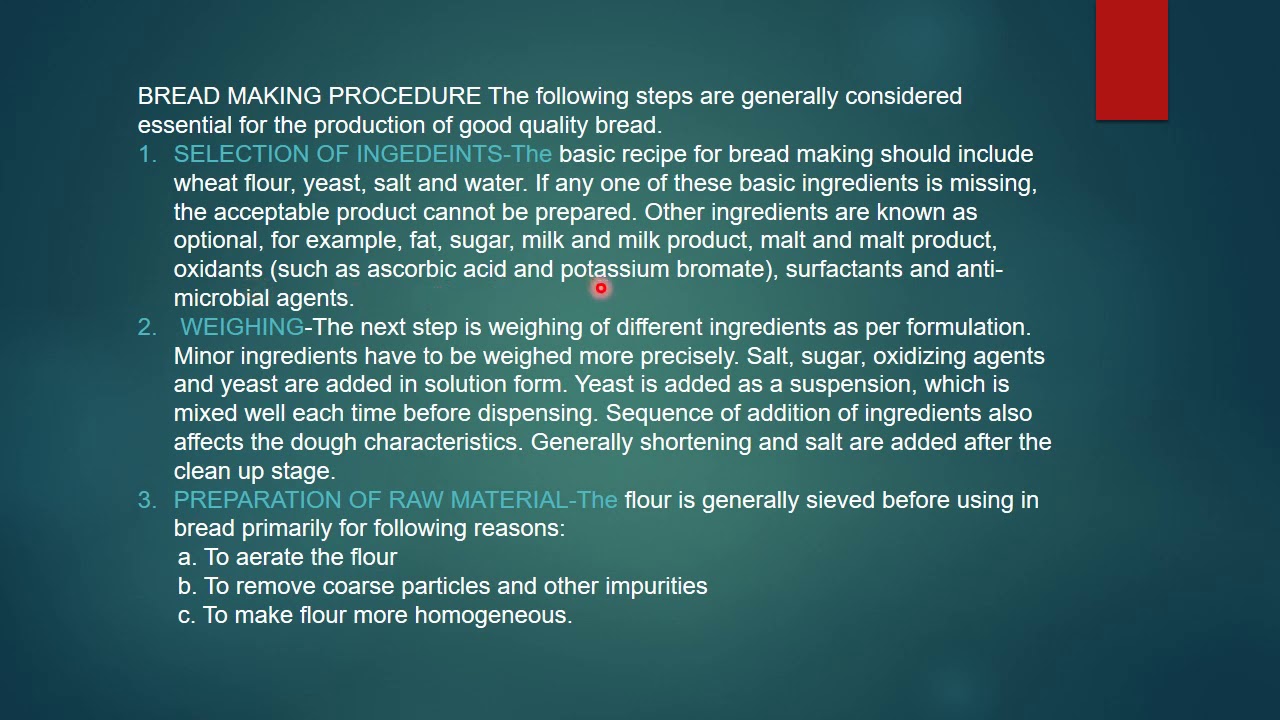 ppt on Baking:process and mechanism