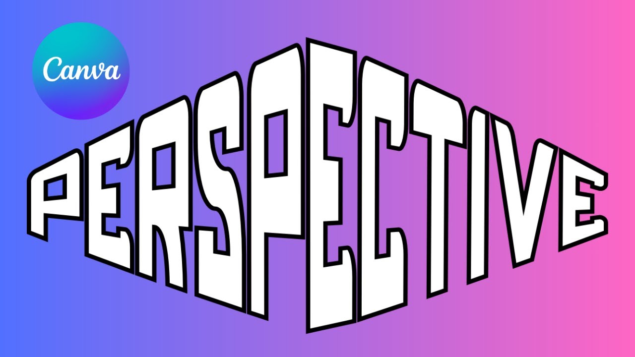 Perspective Text Canva Tutorial - Create 3D Perspective Text Effect