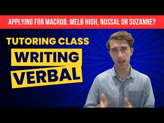 Mastering the Victorian Selective Entry Exam: Strategies for Verbal ...