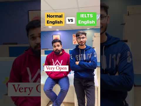 Normal English vs IELTS English #studyabroad #shorts