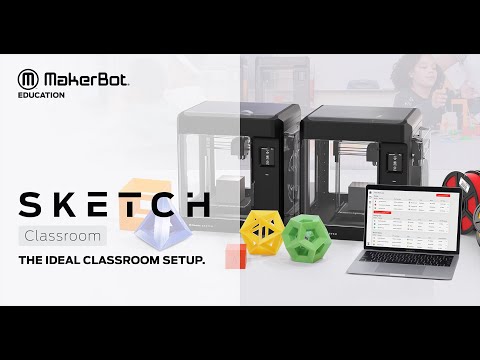 Makerbot Sketch Classroom 3D Printer Bundle - InkStation