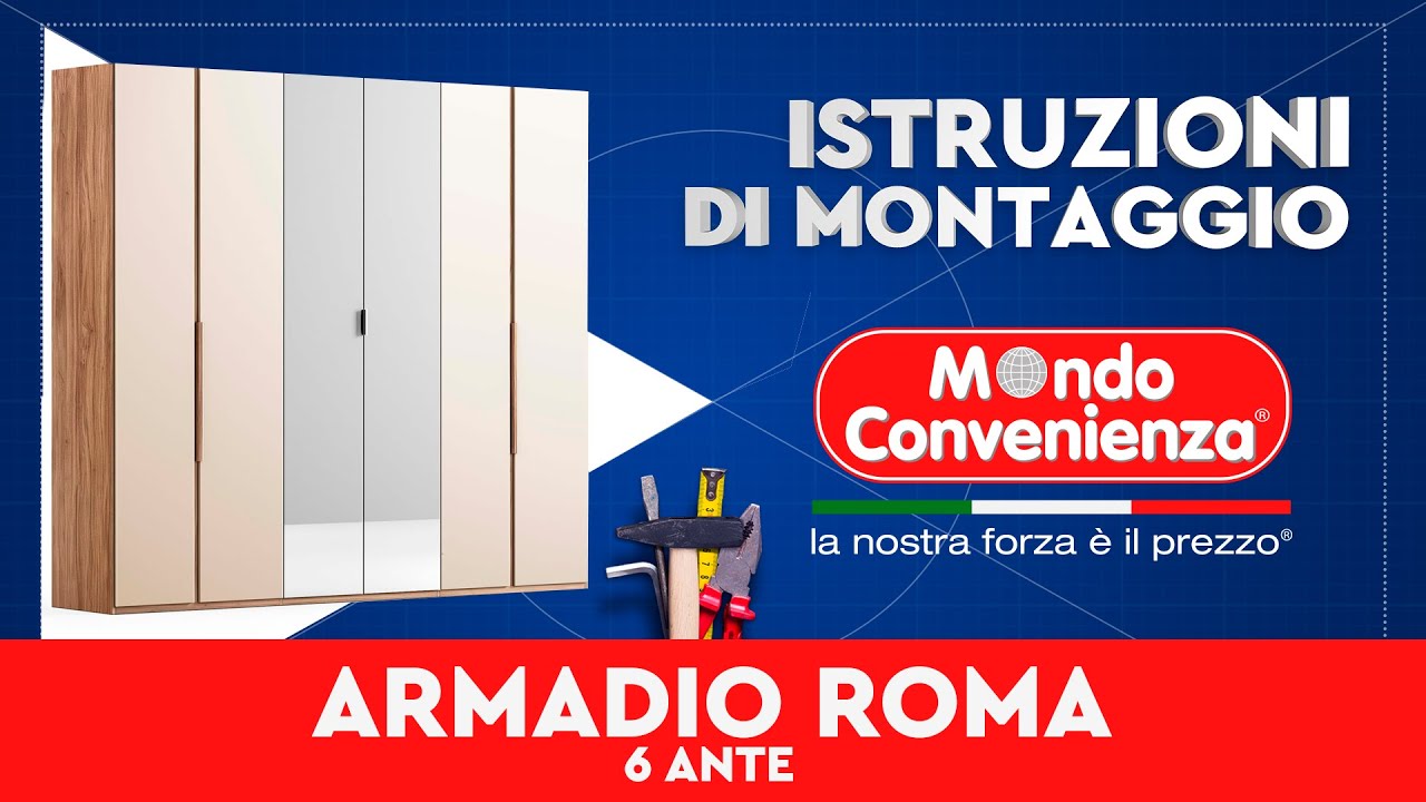 Istruzioni di montaggio: Armadio Roma | MONDO CONVENIENZA