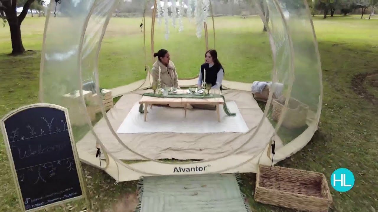 Bibbidi Boppity Bubble offers intimate and luxurious picnics away from the elements