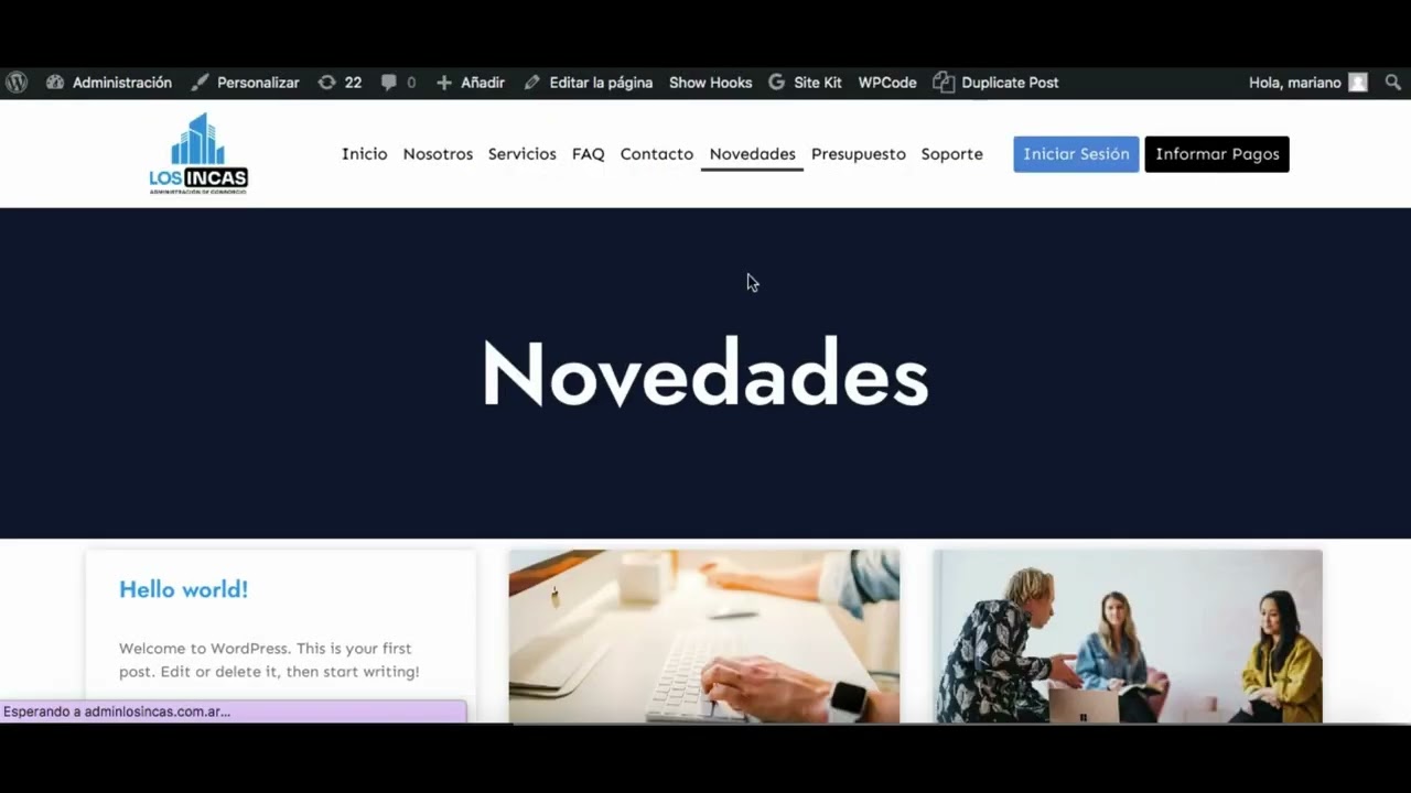 ¿Cómo Crear o Modificar Entradas de Wordpress?