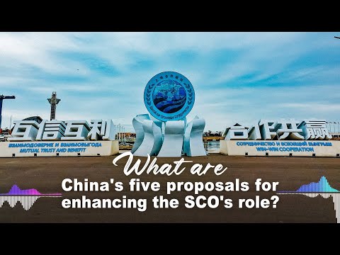 What are China's five proposals for enhancing the SCO's role?