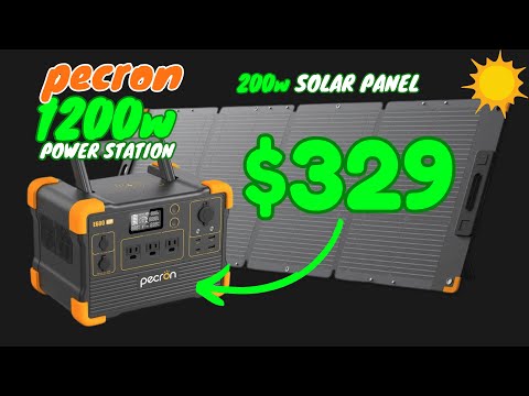 The Best $300 Power Station? Pecron E600 LFP Power Station + PV200 Solar Panel Test