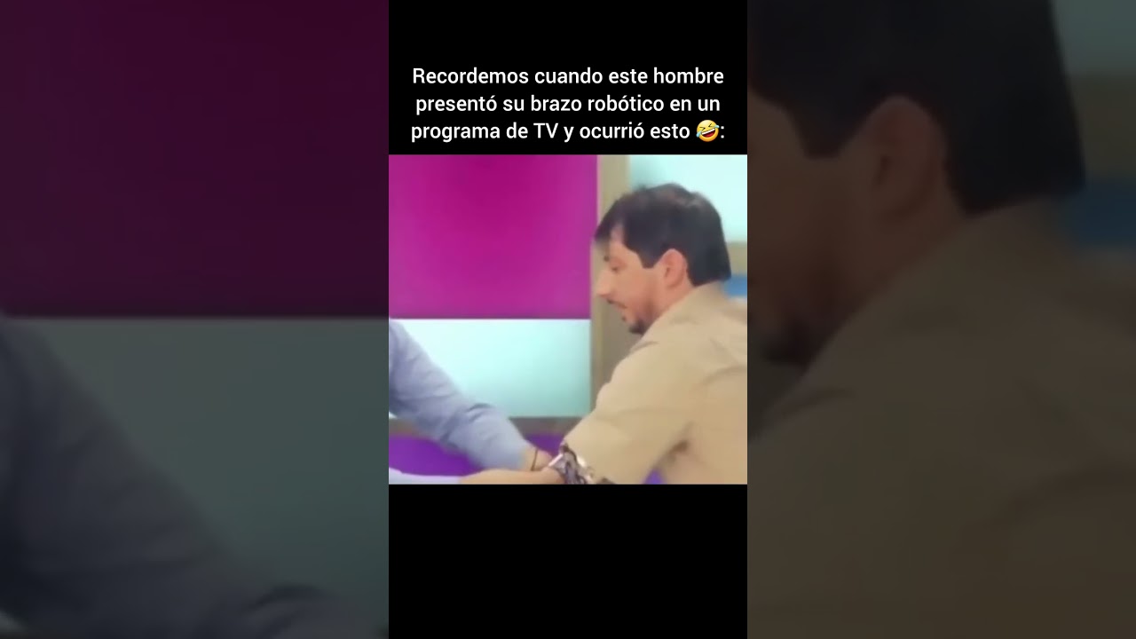 Let's remember when this man presented his robotic arm on a TV show and this happened 🤣: