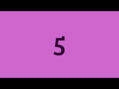Learn to count to 10 with fonts