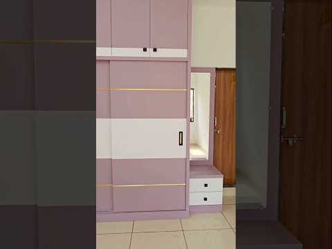Modern Sliding Wardrobe Design Idea, amazing woodwork #shorts #woodworking #furniture #design