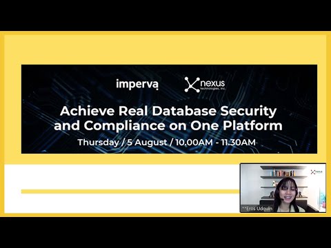#NexusEvents Imperva Webinar: Achieve Real Database Security and Compliance on One Platform