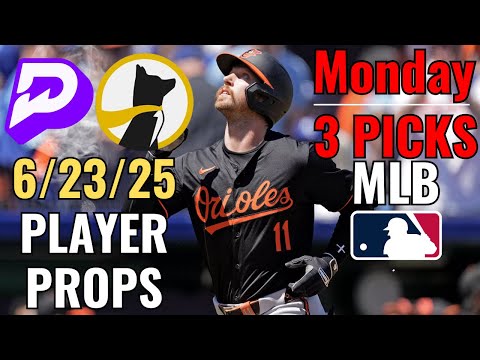 PRIZEPICKS UNDERDOG MLB MONDAY 6/23 BEST PLAYER PROPS TODAY!!