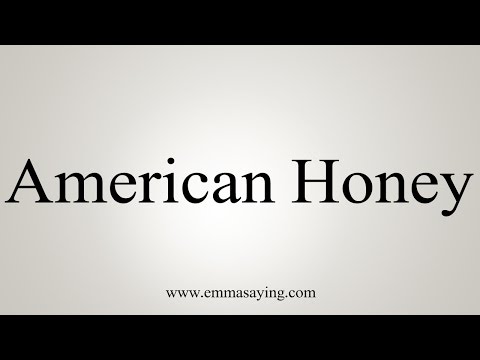 How to Pronounce American Honey
