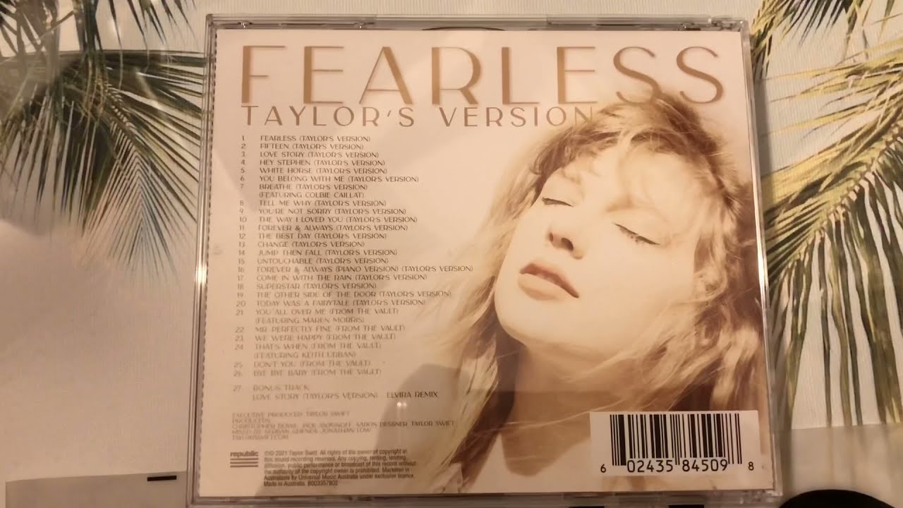 Fearless (Taylor’s Version) CD unboxing [Taylor Swift]