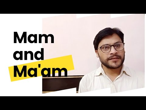 Is mam a contracted version of Madam?