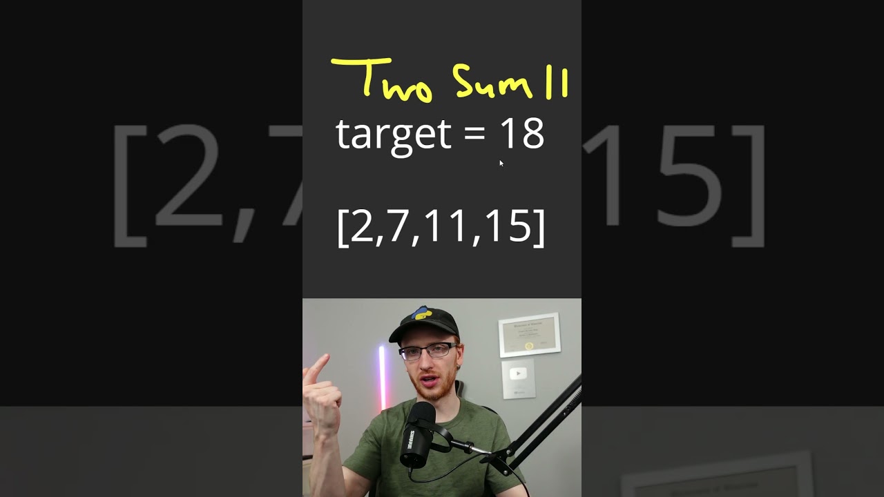 Two Sum II - Two Pointers Algorithm - Leetcode 167