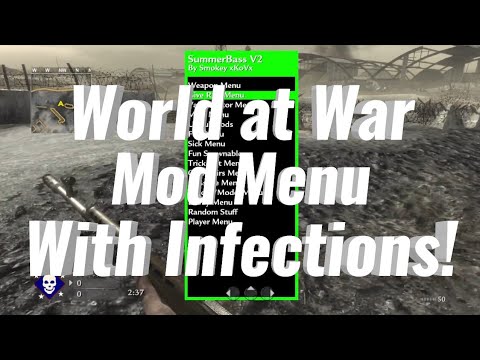 Call of Duty World at War Mod Menu Showcase - Infection Menu!